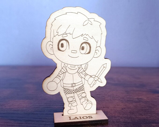 Laios Wooden Chibi Standees (painted/unpainted) - Etsy
