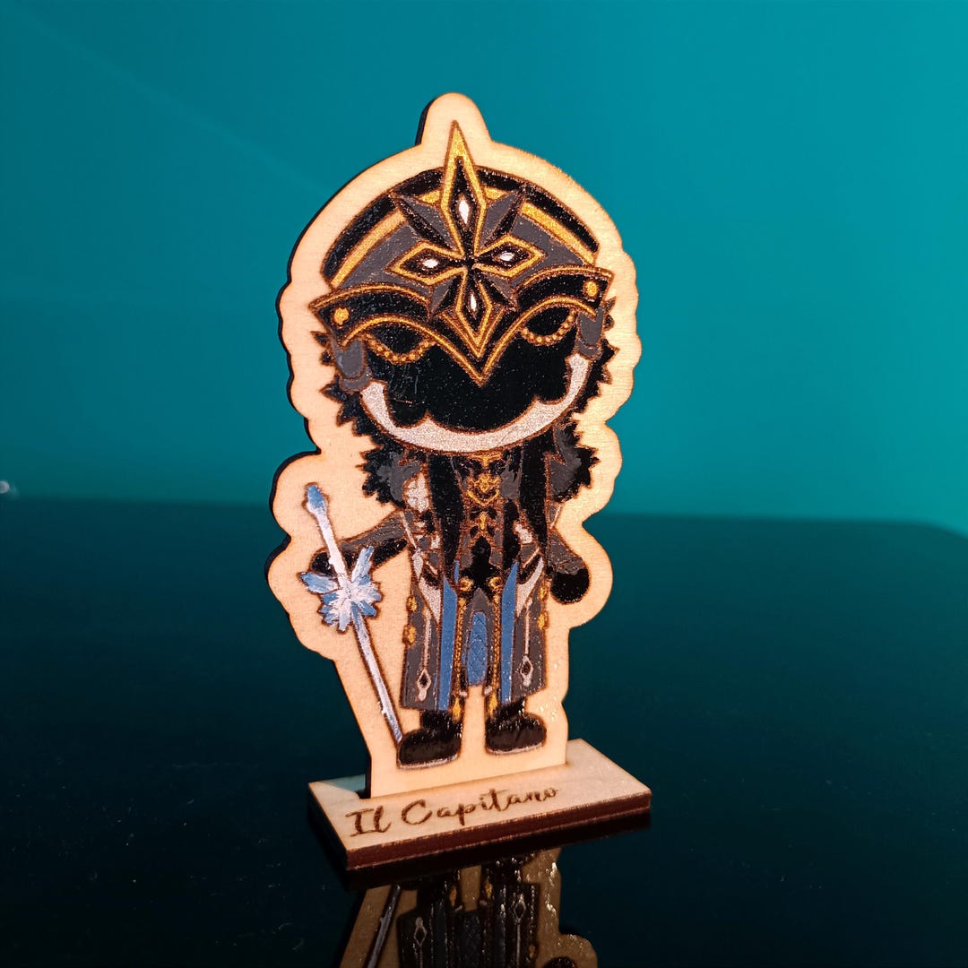 Il Capitano Wooden Chibi Standees painted/unpainted - Etsy UK