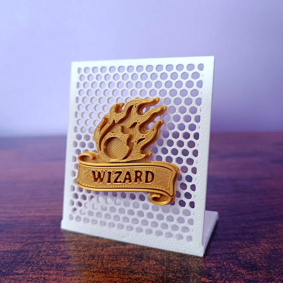 DND Class "wizard" - 3D Printed Pin - Etsy