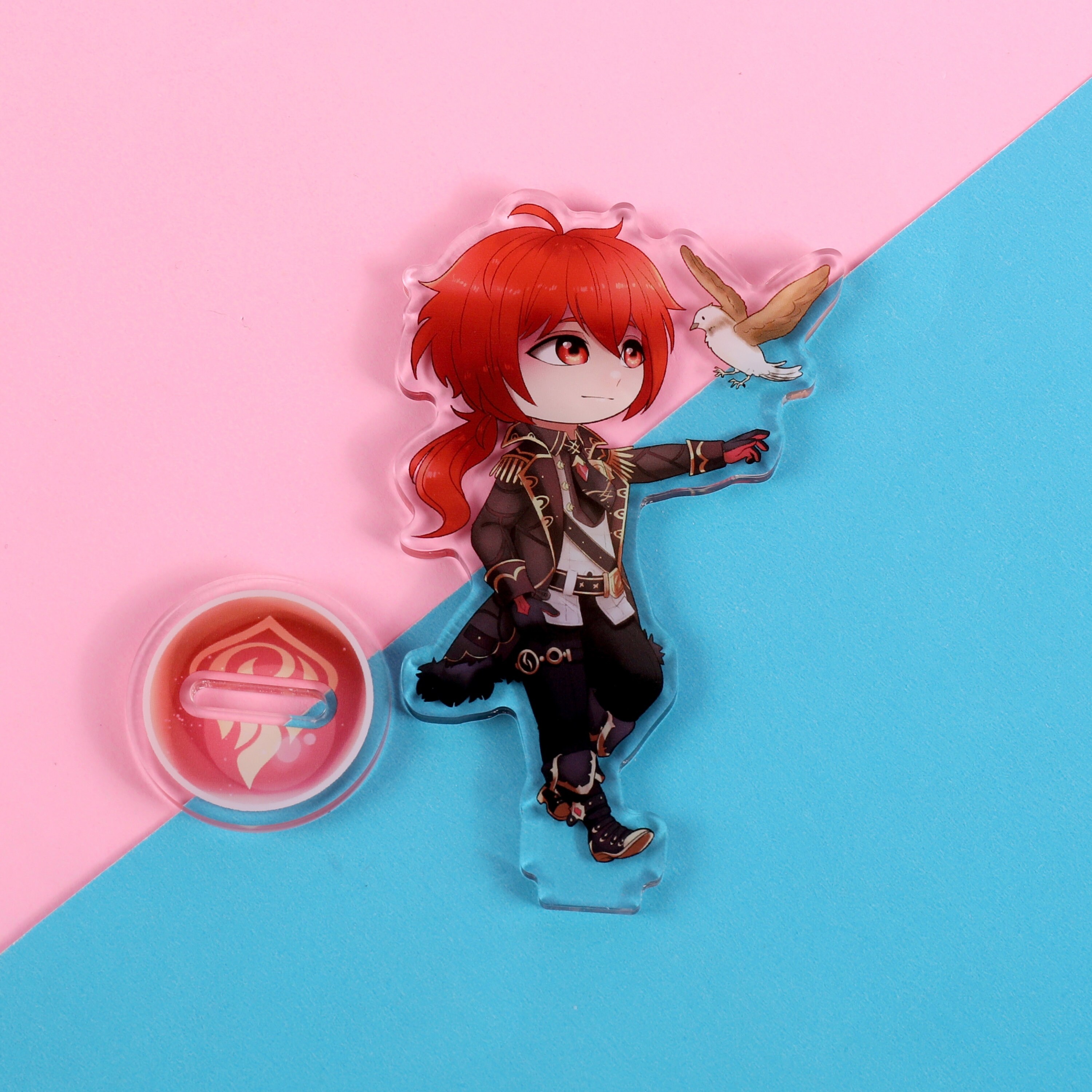 Chibi Diluc Acrylic Standee - Etsy
