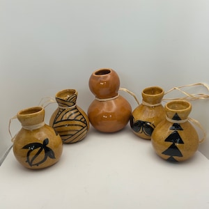 Hawaii Handcrafted Ceramic Ipu Gourd Ornaments, Hand Painted, 3 Sizes ...