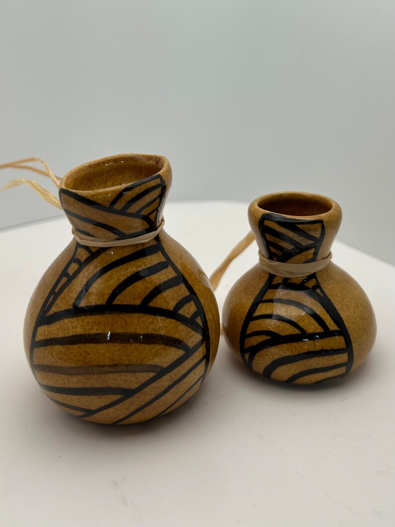 Hawaii Handcrafted Ceramic Ipu Gourd Ornaments, Hand Painted, 3 Sizes ...