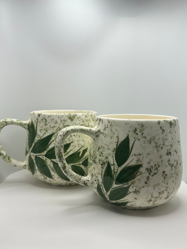 Hawaii Handcrafted Ceramic Maile Lei Design Coffee Mug, Hand Painted ...