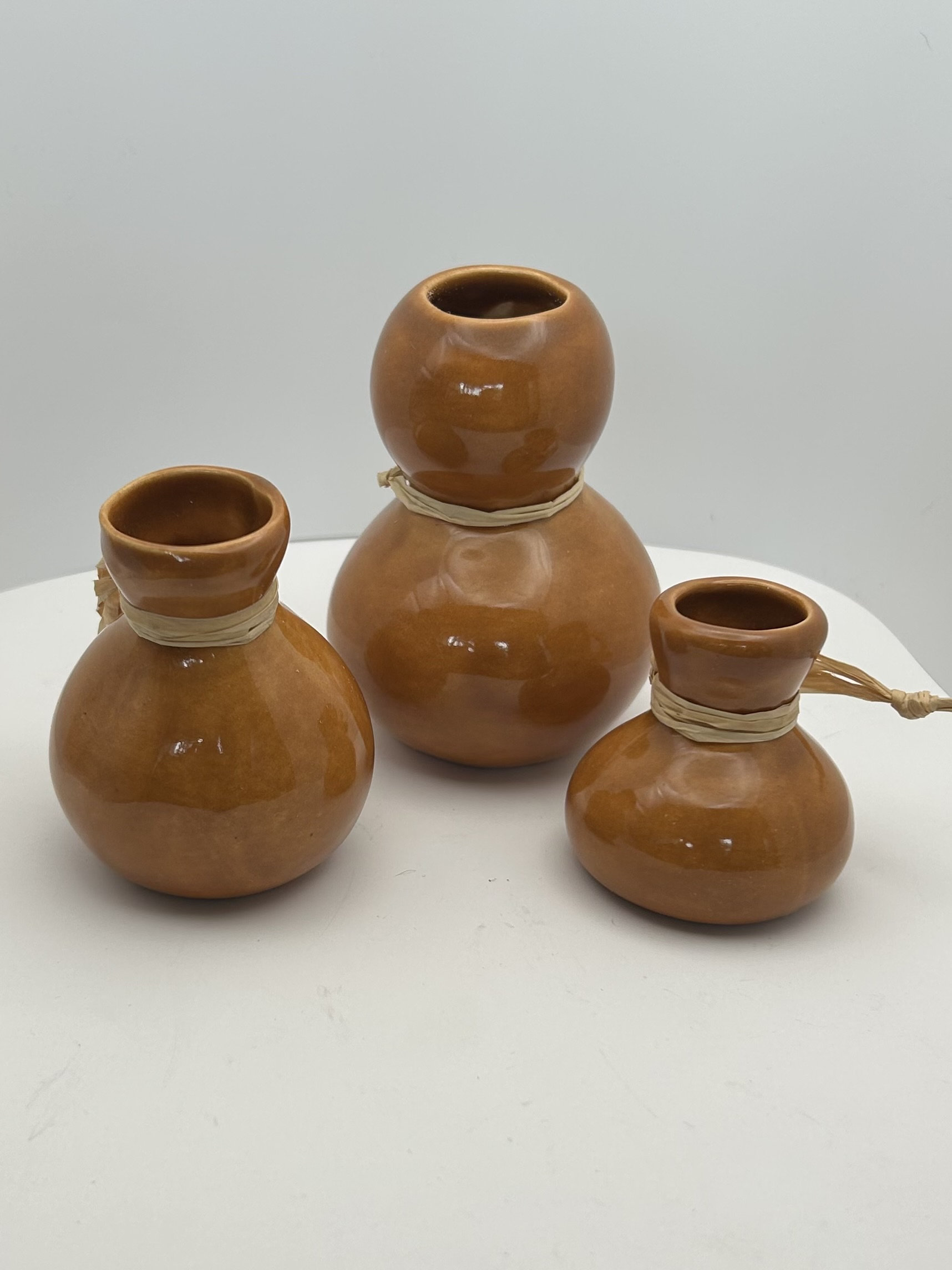 Hawaii Handcrafted Ceramic Ipu Gourd Ornaments, Hand Painted, 3 Sizes ...