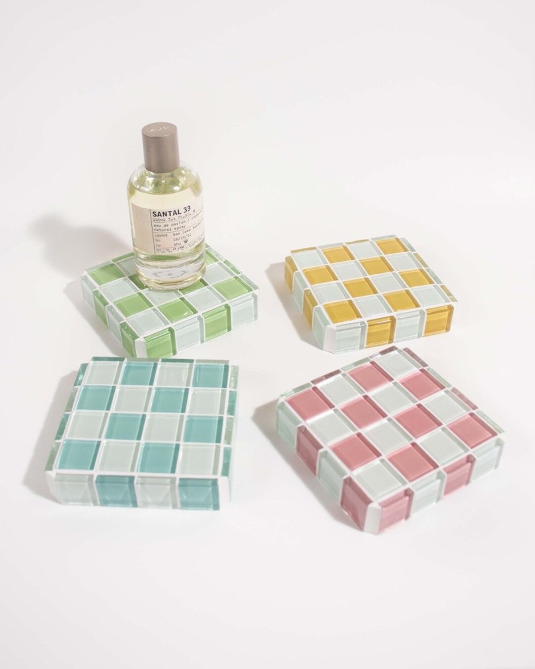 Glass Tile Decorative Cubes Tile Cubes Table Decors - Etsy