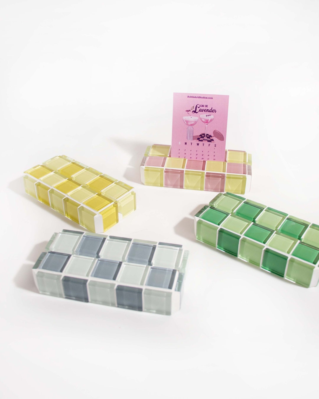 Checkered Tile Photo Stand Picture Stand Card Holder - Etsy