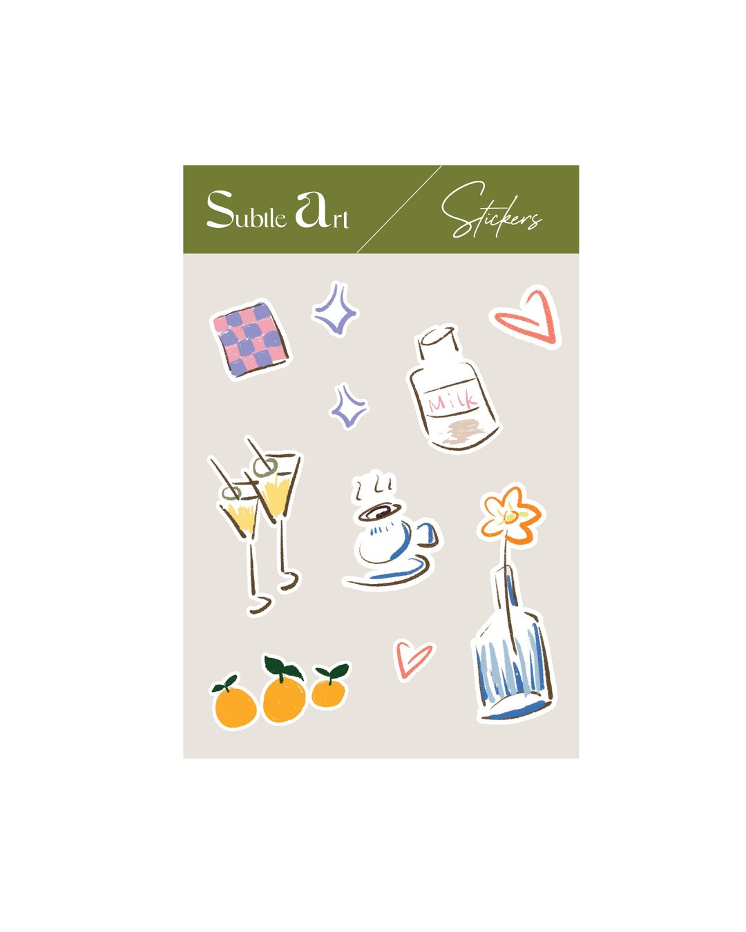 Vintage Sticker Sheet | Aesthetic Sticker Sheet | Sticker for Laptop ...