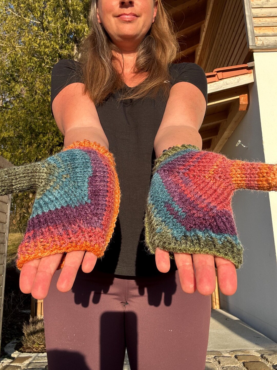 Japanese Gloves "inside-out Rainbow" - Etsy