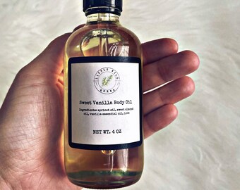 Vanilla Body Oil - Etsy