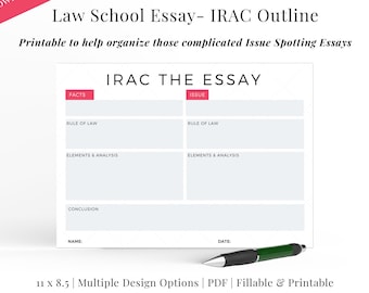 Law School IRAC Essay Outline BUNDLE Set of 4 Template - Etsy