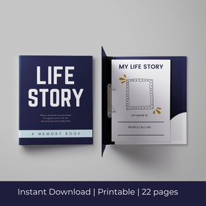 Life Story Printable Workbook | Perfect for Alzheimers Caregiving ...