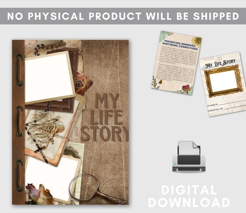 Life Story Printable Workbook | Perfect for Alzheimers Caregiving ...