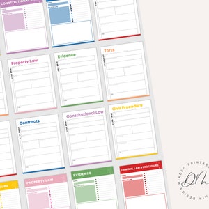 Law School Mega Bundle Essentials | Case Brief Template | Note Taking ...