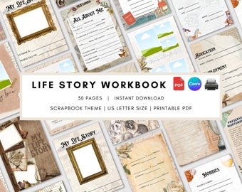 Life Story Printable Workbook Perfect for Alzheimers Caregiving Instant ...