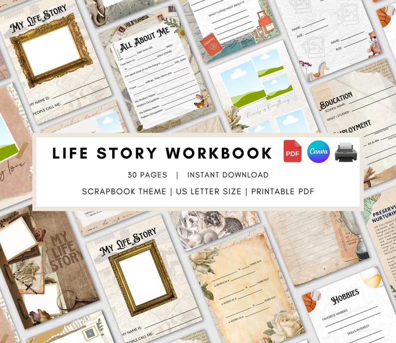 Life Story Printable Workbook | Perfect for Alzheimers Caregiving ...