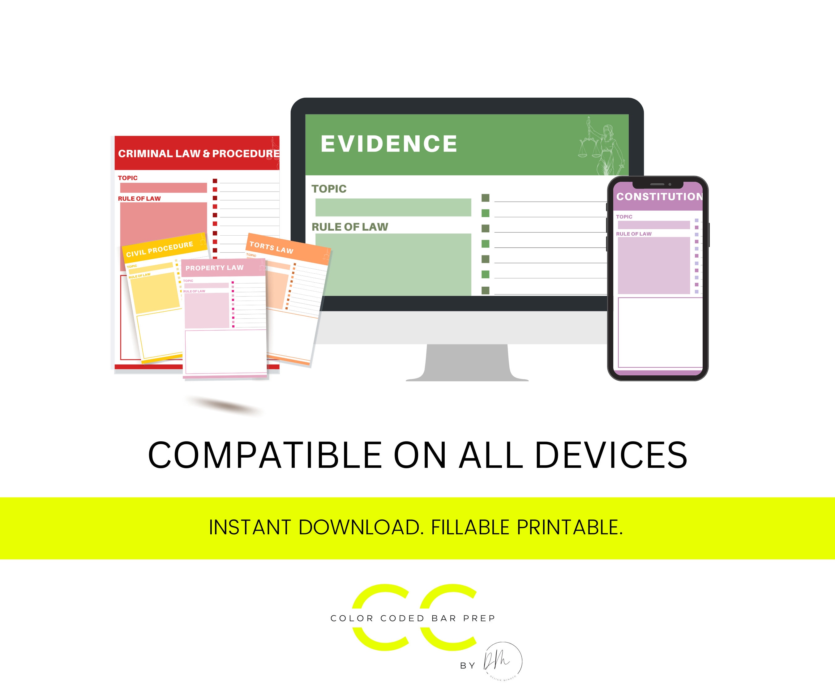 MBE Bar Exam-color Coded Case Brief and Notes (Instant Download) - Etsy