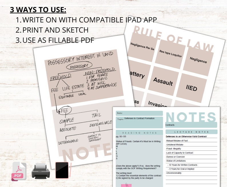 Law School Mega Bundle Essentials Case Brief Template Note - Etsy