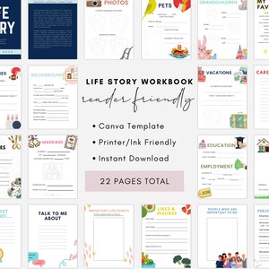 Life Story Printable Workbook | Perfect for Alzheimers Caregiving ...