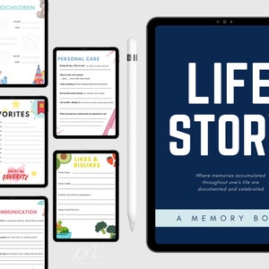 Life Story Printable Workbook | Perfect for Alzheimers Caregiving ...