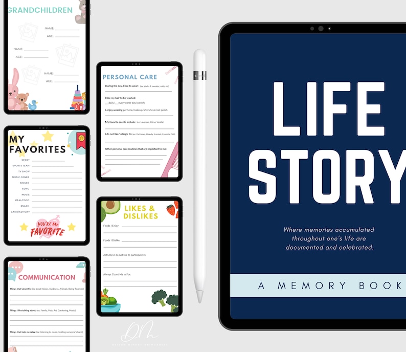 Life Story Printable Workbook | Perfect for Alzheimers Caregiving ...