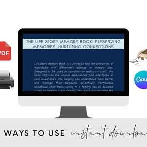 Life Story Printable Workbook | Perfect for Alzheimers Caregiving ...