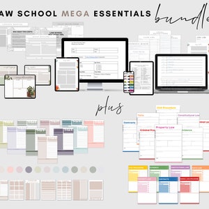 Law School Mega Bundle Essentials | Case Brief Template | Note Taking ...