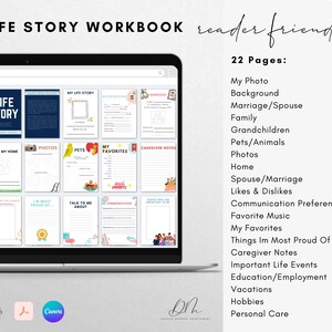 Life Story Printable Workbook | Perfect for Alzheimers Caregiving ...