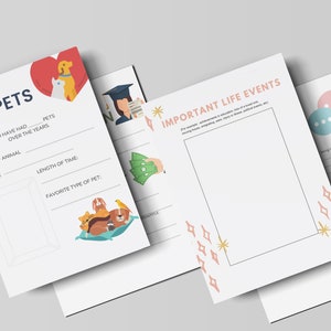 Life Story Printable Workbook | Perfect for Alzheimers Caregiving ...