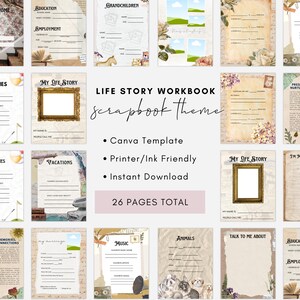 Life Story Printable Workbook | Perfect for Alzheimers Caregiving ...