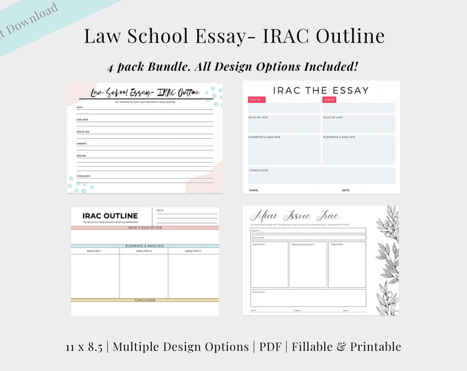 Law School Case Brief and Lecture Notes Template 1L - Etsy