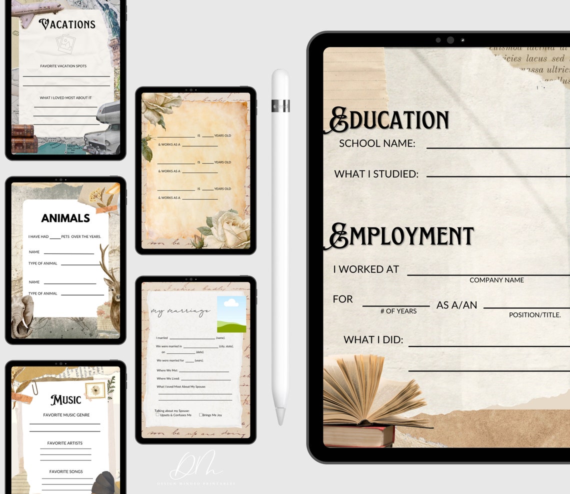 Life Story Printable Workbook | Perfect for Alzheimers Caregiving ...