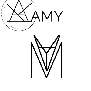 PRE-MADE Name Logo Digital File Letter Monogram Gift AMY Tattoo Name ...