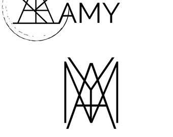 PRE-MADE Name Logo Digital File Letter Monogram Gift EMILY Tattoo Name ...