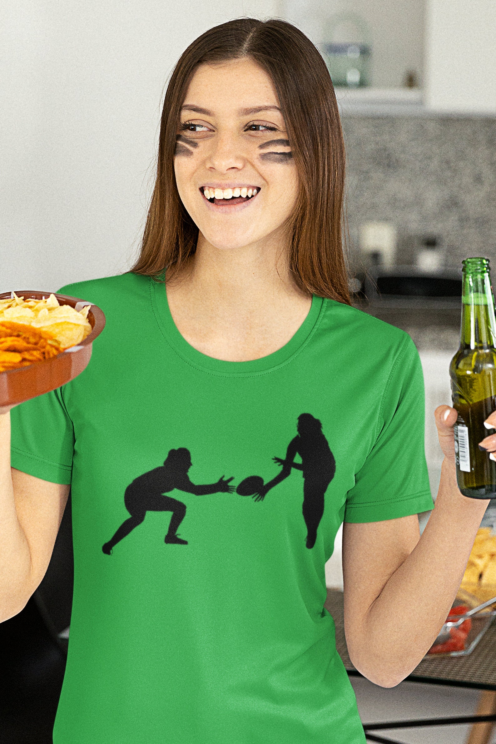 Rugby Women Silhouette Pack - 20 Women Rugby Player Designs Digital ...