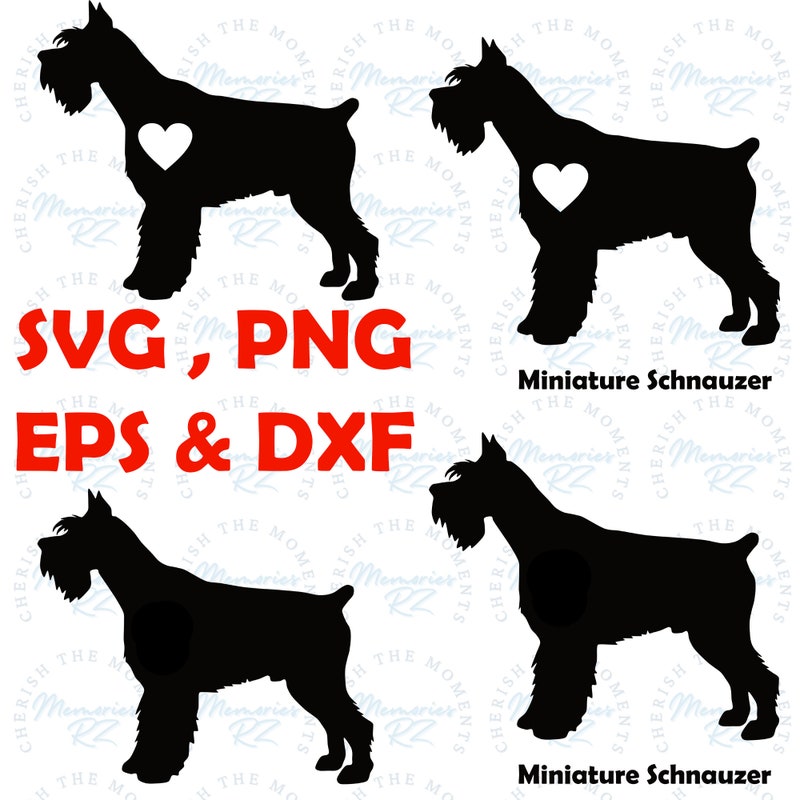Schnauzer Silhouette - Etsy