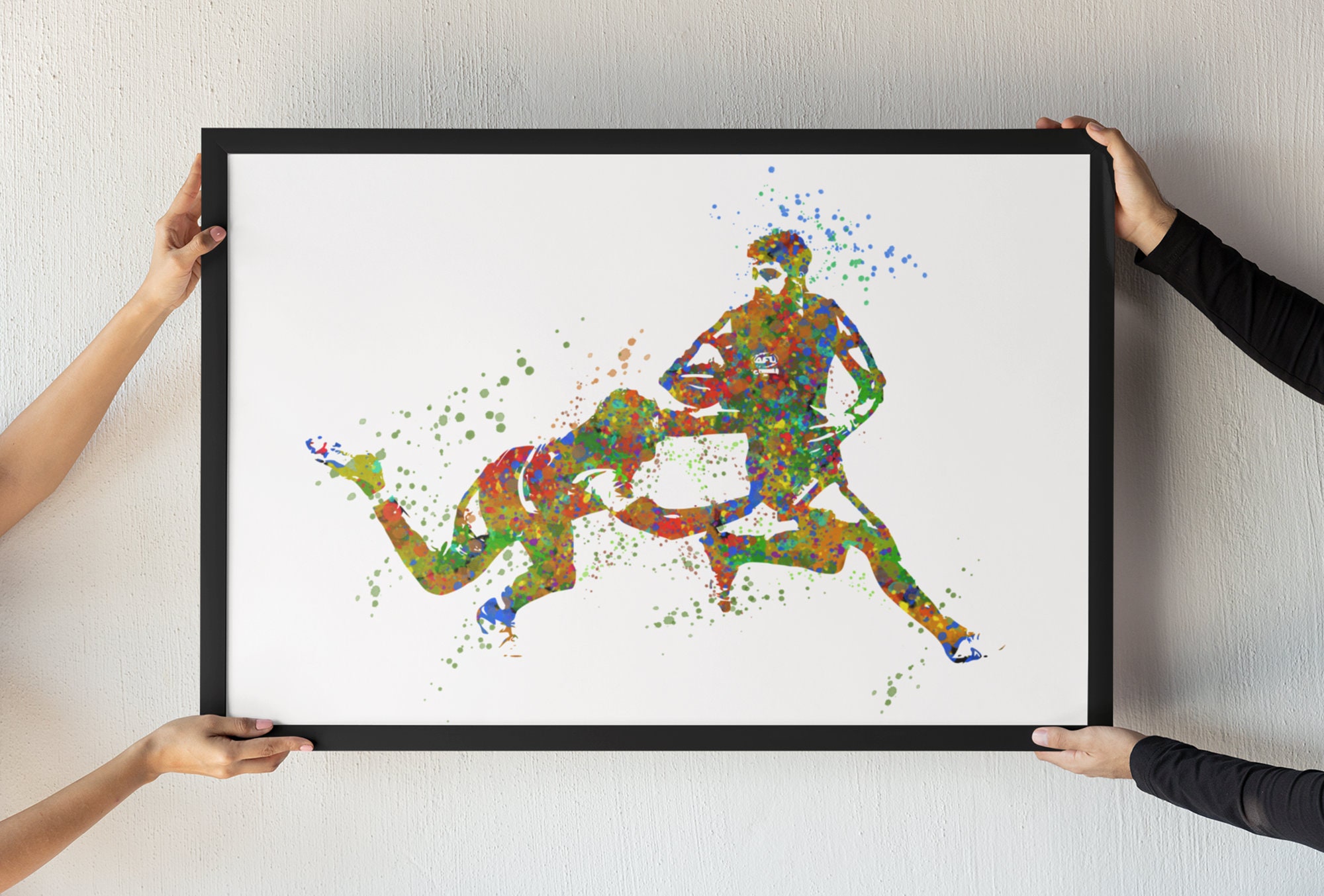 AFL Players Print , Printable Art Posters, Sport Art, Teen Room ...