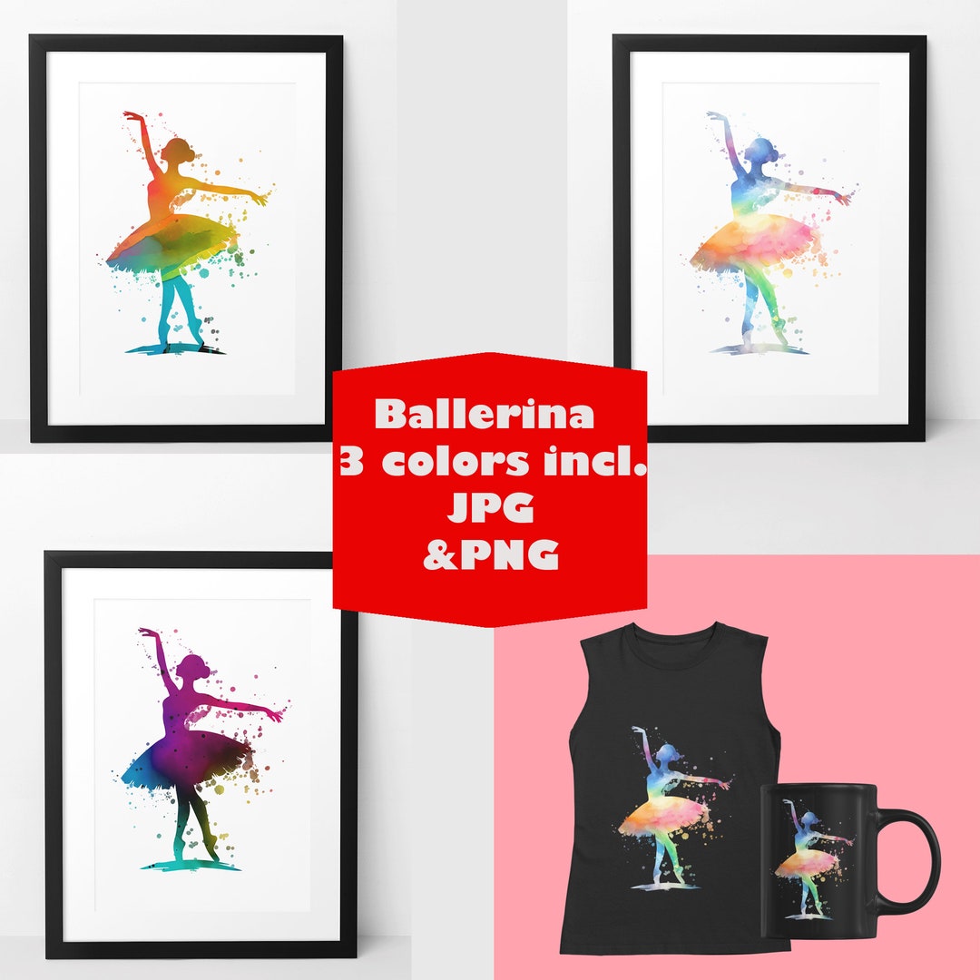 Ballerina Girl Art, Ballet , Dancing Woman Print, Dancer Gift, Girls ...