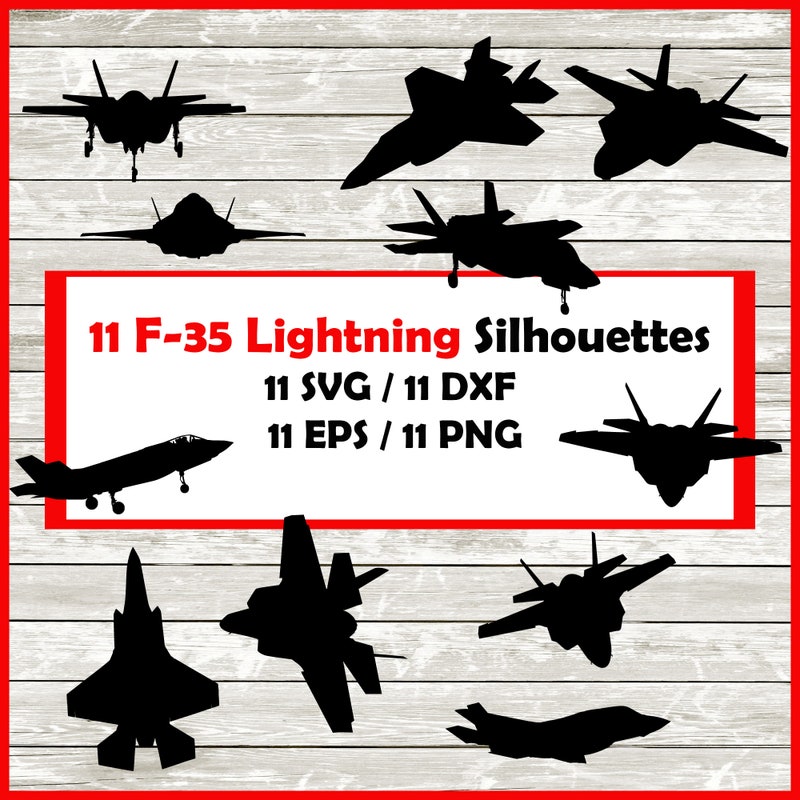 F35 Silhouette - Etsy