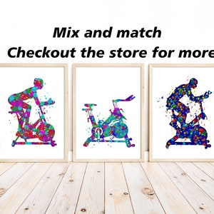 Spinning Bike Print , Spinning Printable Art, Spinning Posters ...