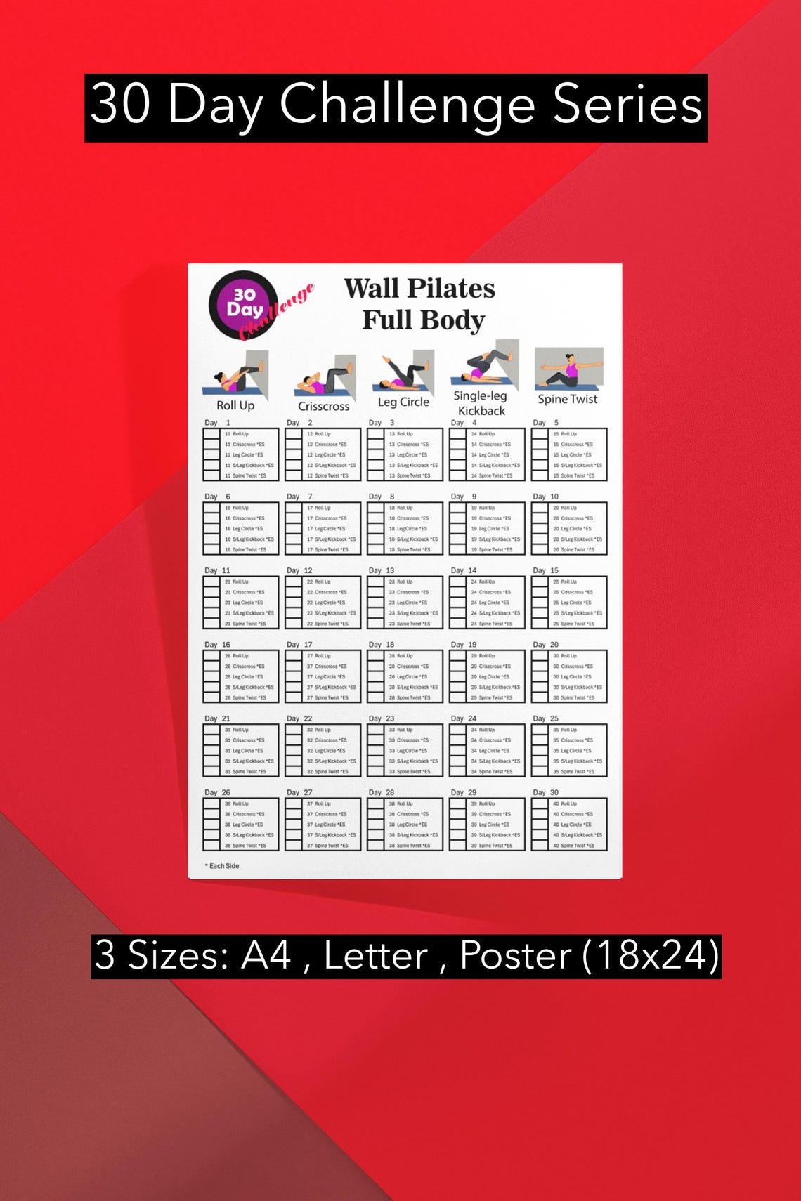 Pilates Wall Workout Planner: Personalized Fitness Plans for All Levels ...