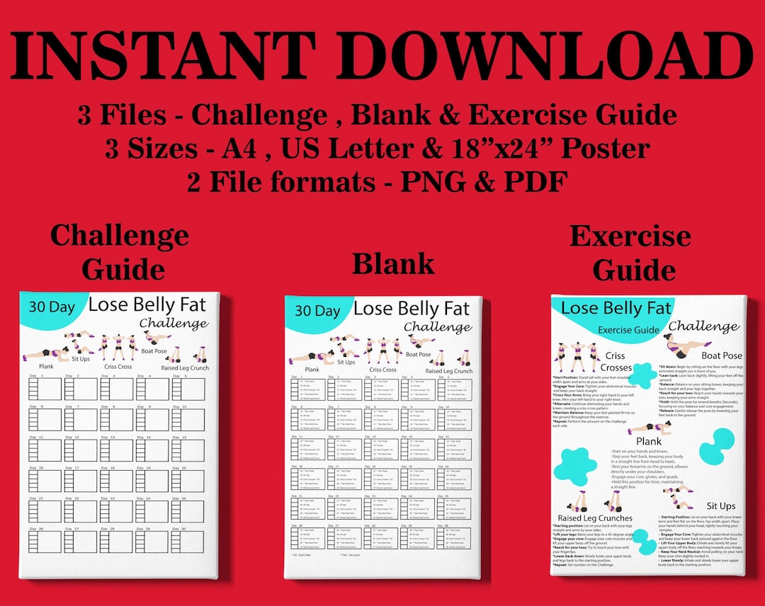 30 Day Lose Belly Fat Challenge| Stomach Exercise | Belly Workout ...