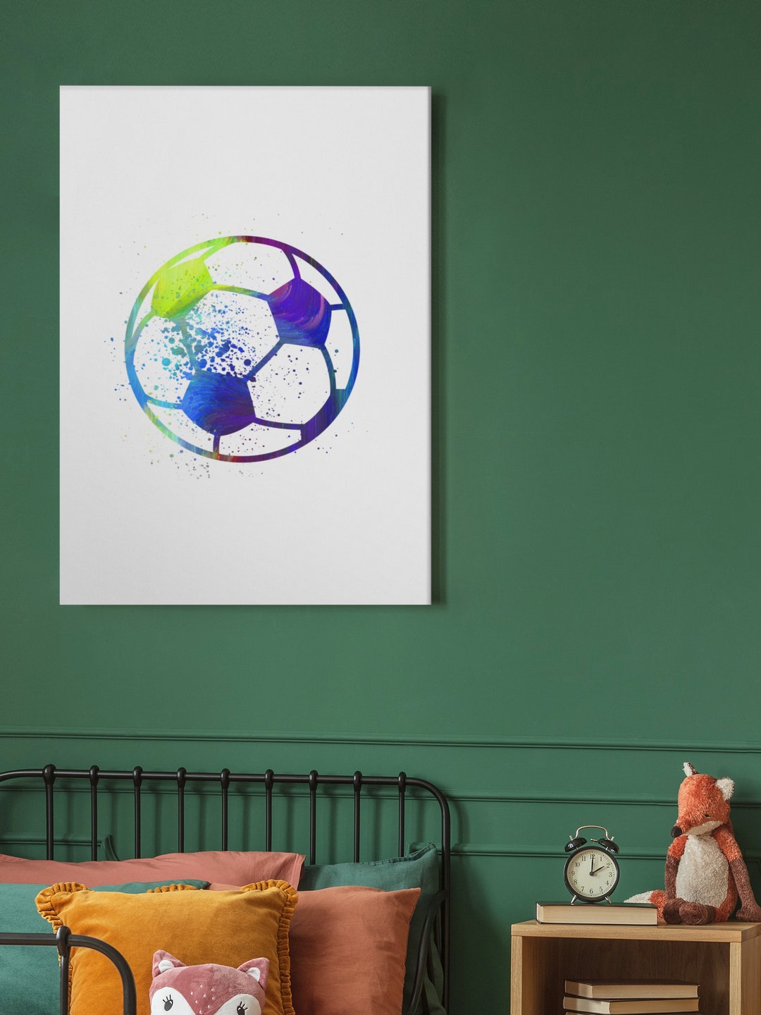 Soccer Ball Print , Soccer Printable Art, Soccer Posters, Sport Art ...