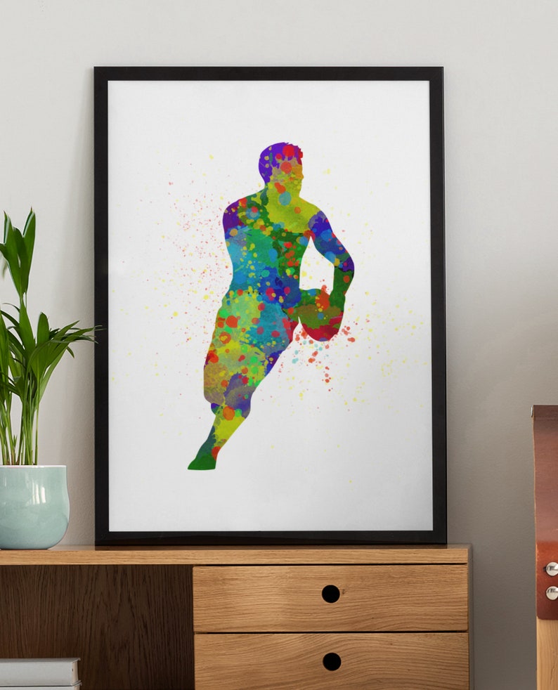 AFL Player Print , Printable Art Posters, Sport Art, Teen Room ...