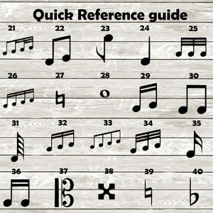 Music Note & Symbols Silhouette Pack - 65 Designs | Digital Download ...