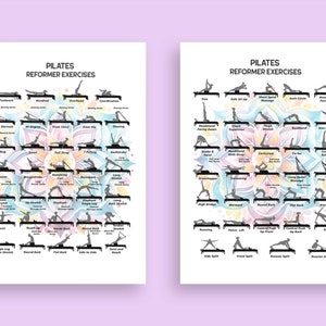 Pilates Poster 68 Move Reformer -colorful Lotus Pilates Studio ...