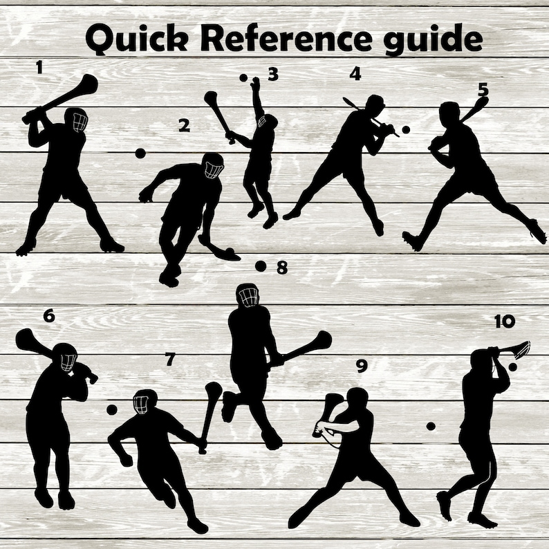 Hurling Silhouette Pack 10 Hurling Designs Digital Download - Etsy Ireland