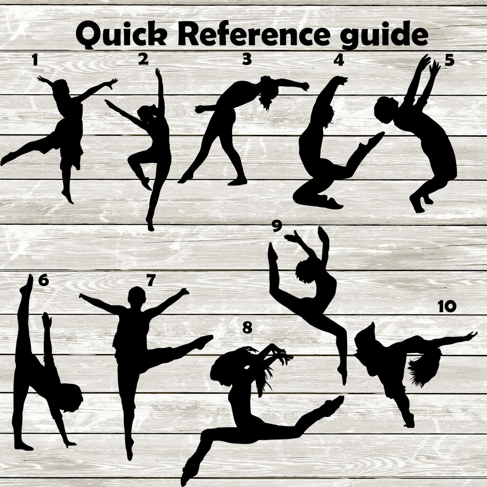 Contemporary Dancing Silhouette Pack - 20 Designs Digital Download |20 ...