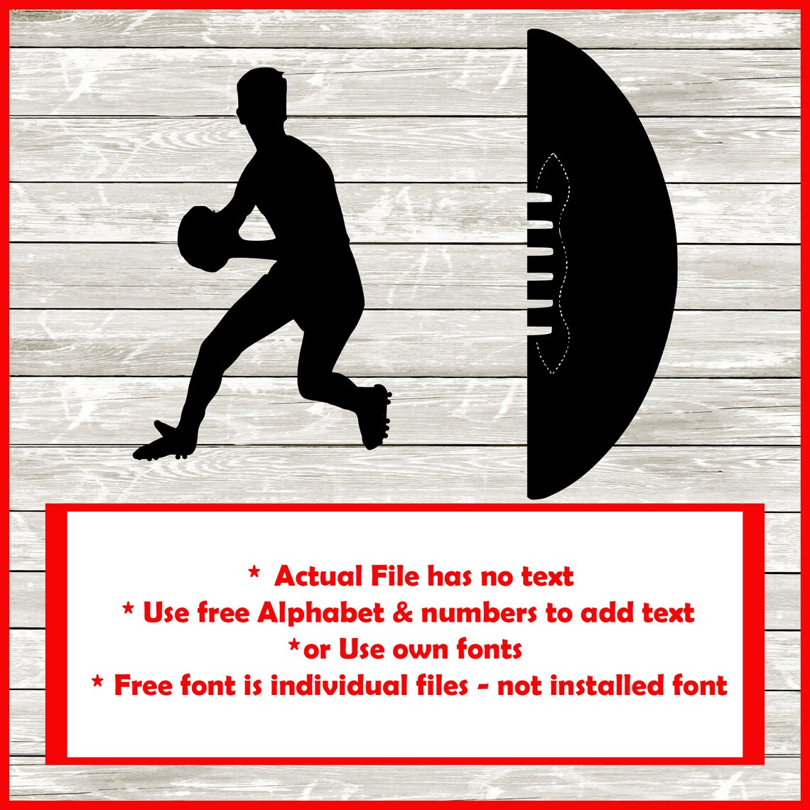 Australian Football League - AFL Clipart: Black Split Name Frame Ball ...