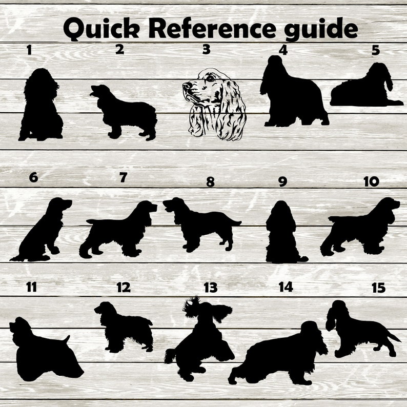 Cocker Spaniel Bundle Pack 25 Designs Digital Download | Etsy