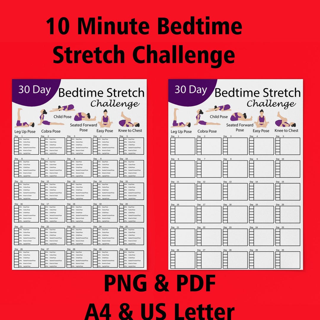 30 Day Bedtime Stretch Challenge | 10 Min Stretch | Bedtime Routine ...